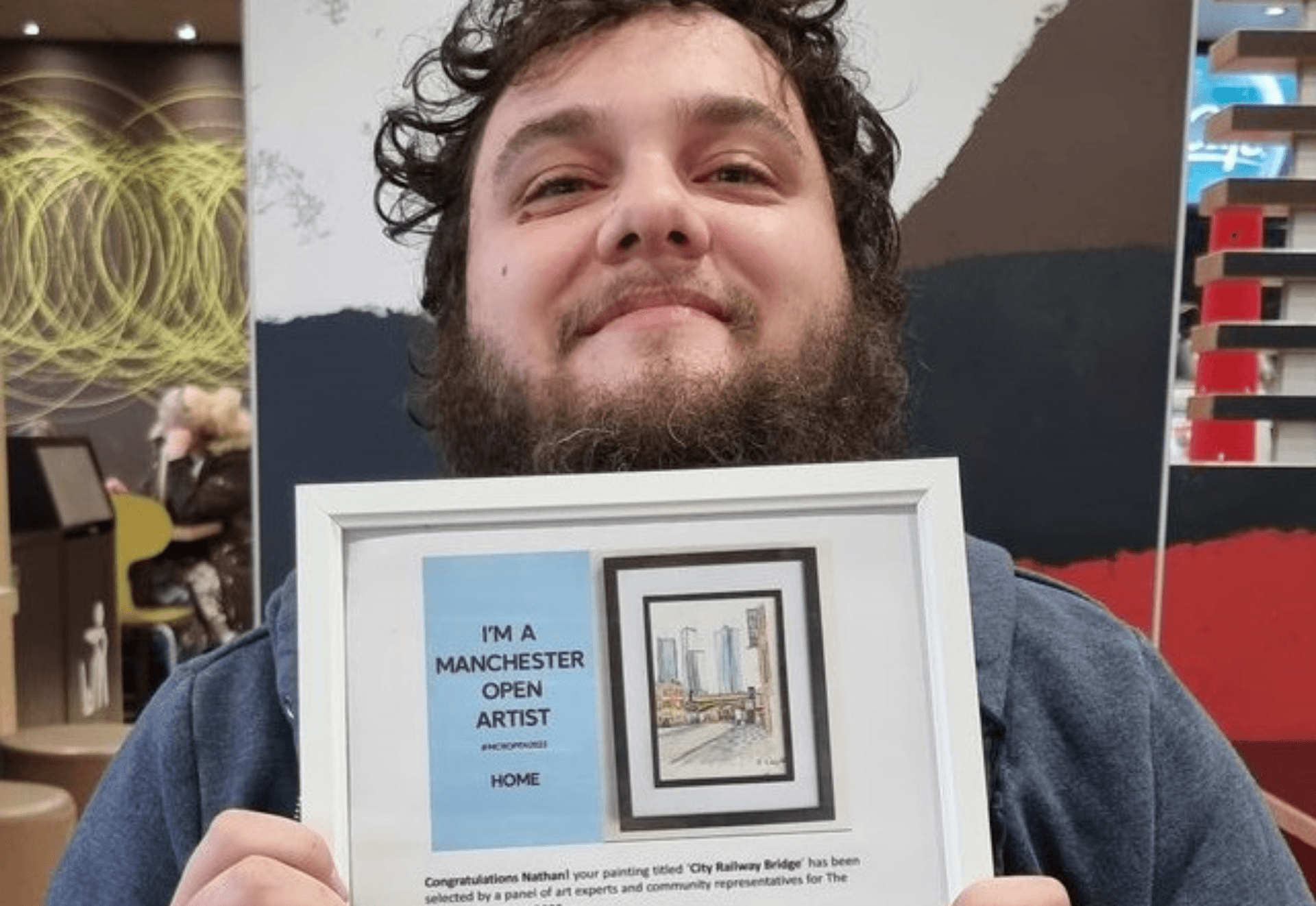 Nathan’s art chosen for Manchester Exhibition - Community Integrated Care